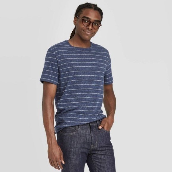 Goodfellow & Co | Shirts | Goodfellow Co Jacquard Tee Navy Blue Small ...